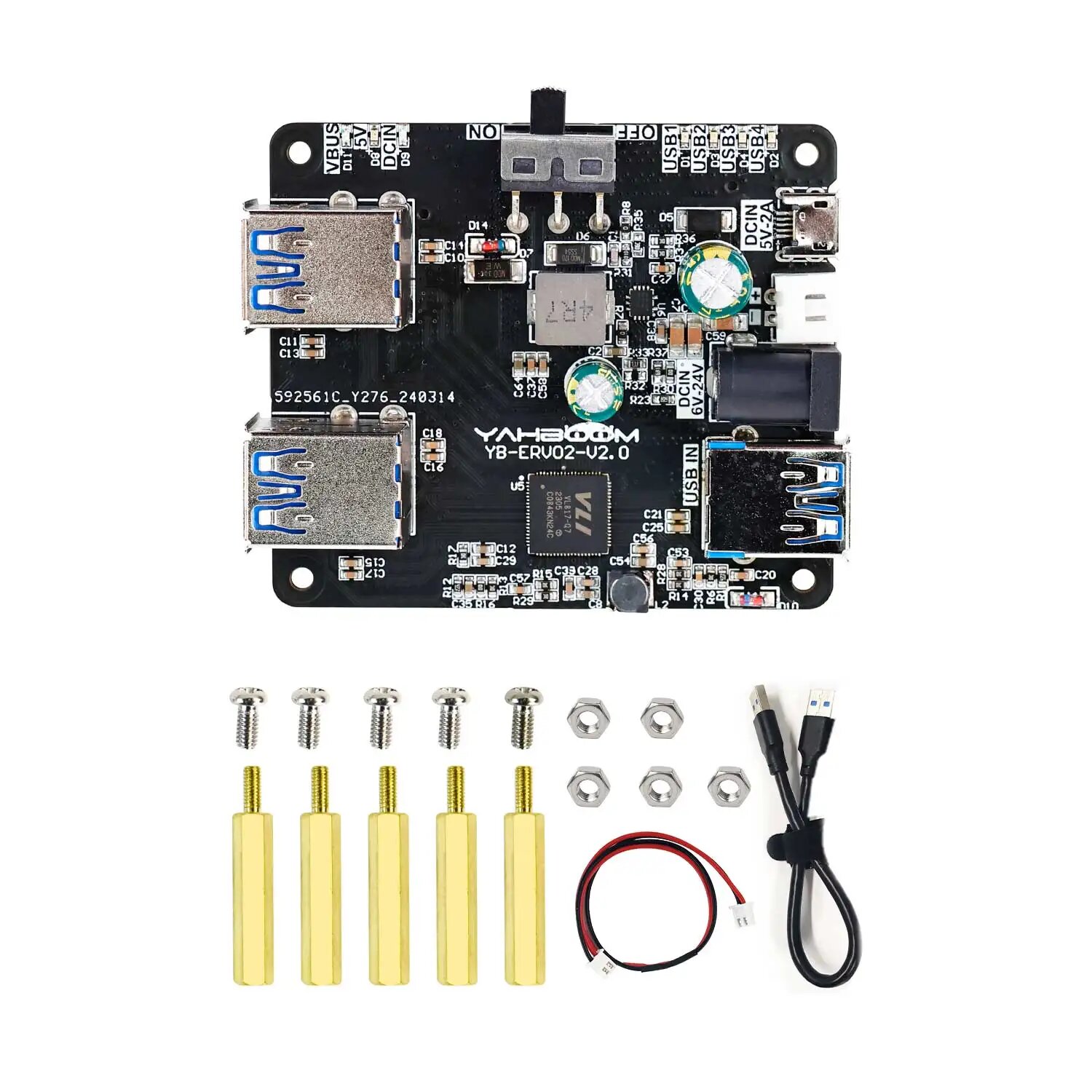 YAHBOOM USB концентратор 3.0 для Raspberry Pi