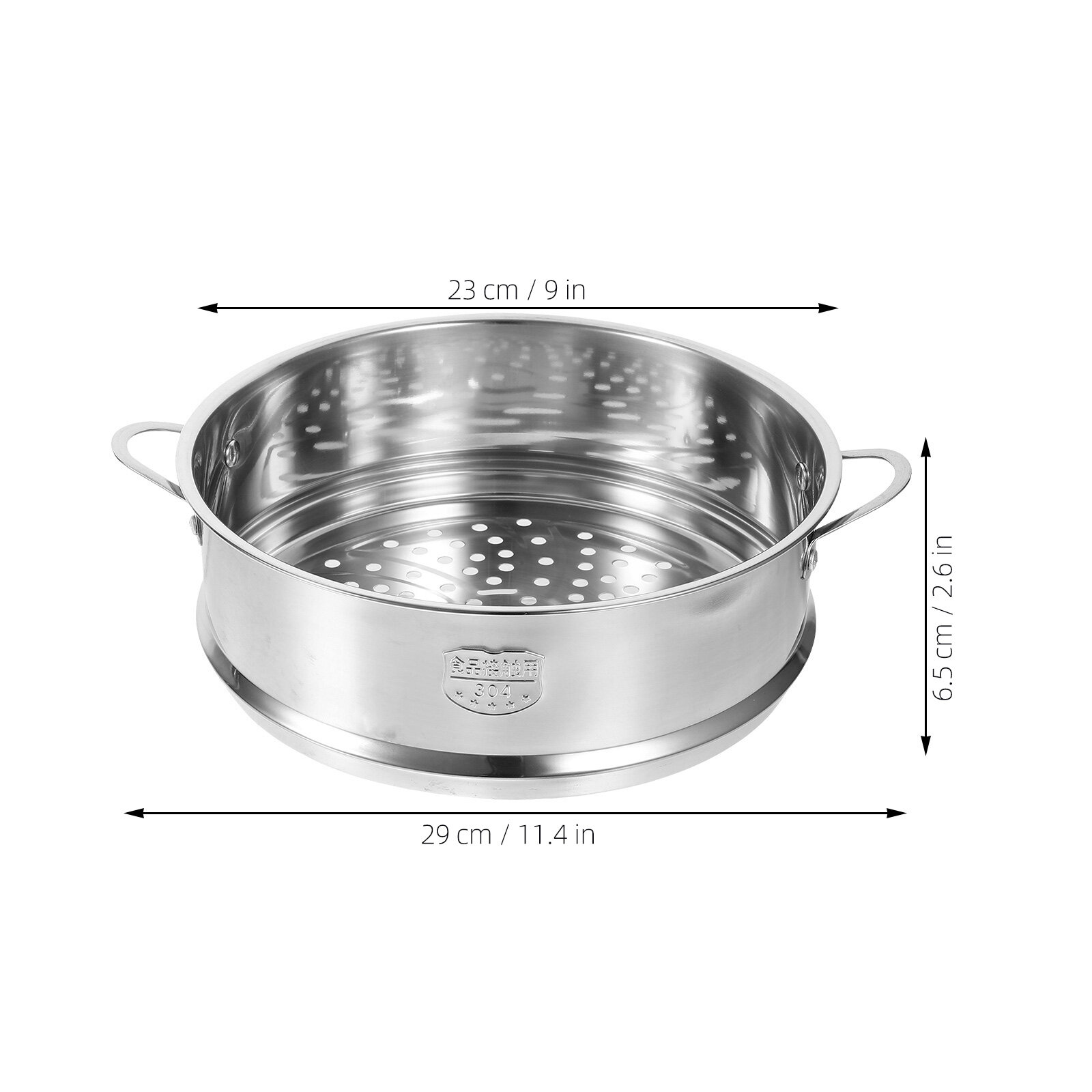 Stainless Steel Steamer Basket Для Приготовления Пельменей И Других Блюд 28 50X23 80X7 70Cm