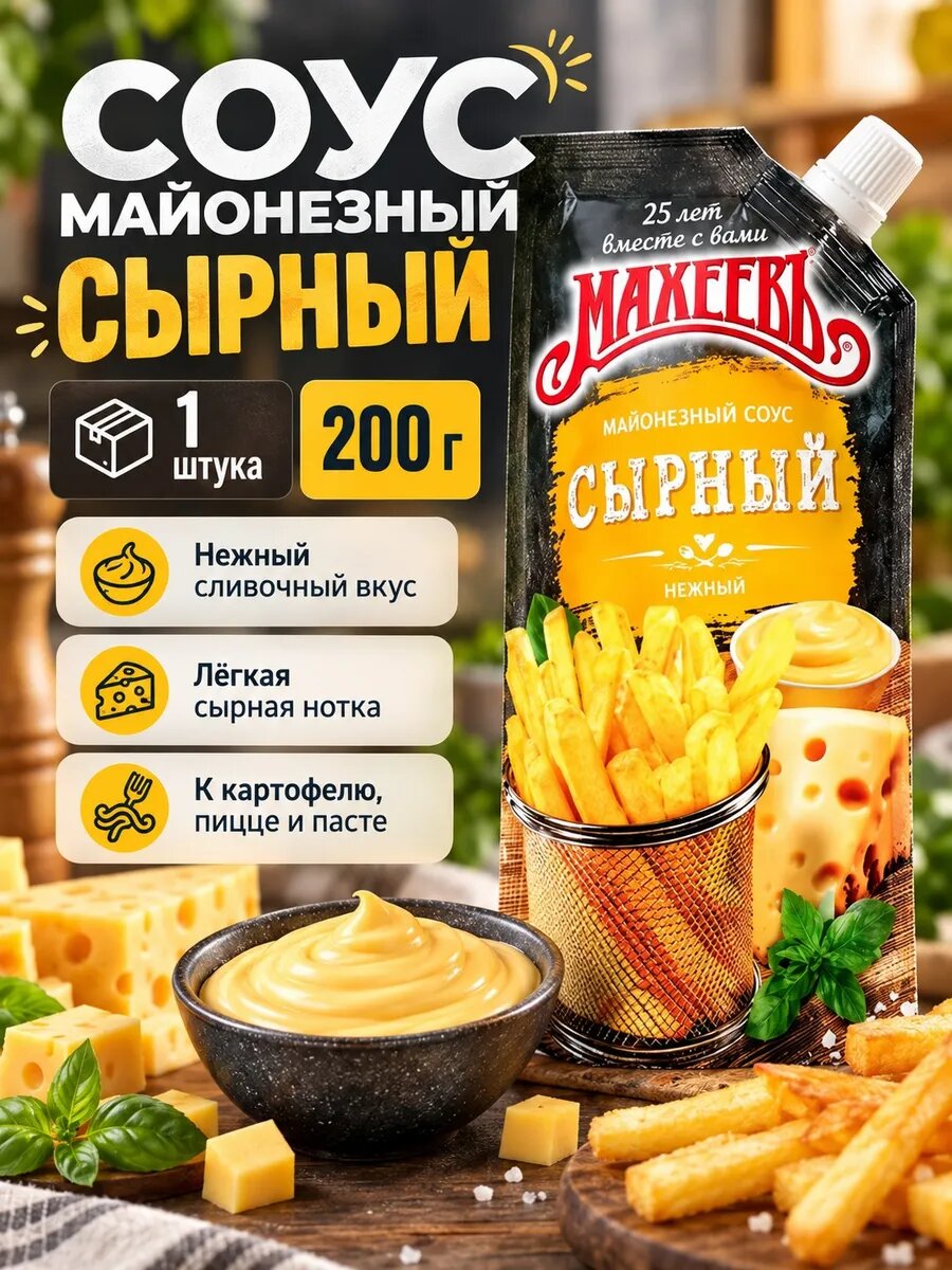 Соус 1 штука 200 грамм майонезный сырный