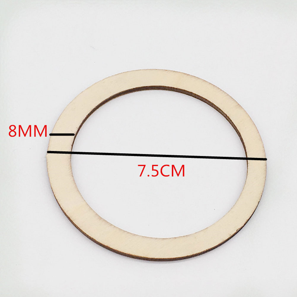 100 Шт Деревянные КругиDIY Diameter 5 См Желтый Цвет Идеально Для Творчества Поделок И Ювелирных Аксессуаров