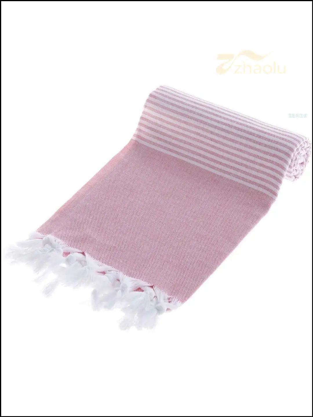 Пляжное полотенце 100x180 см, бязь, розовый, 1 шт