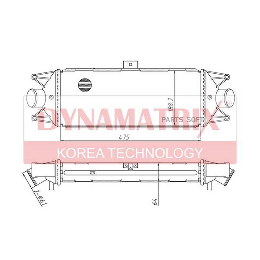 Интеркулер от официального дистрибьютора, DYNAMATRIX-KOREA, артикул DR96727