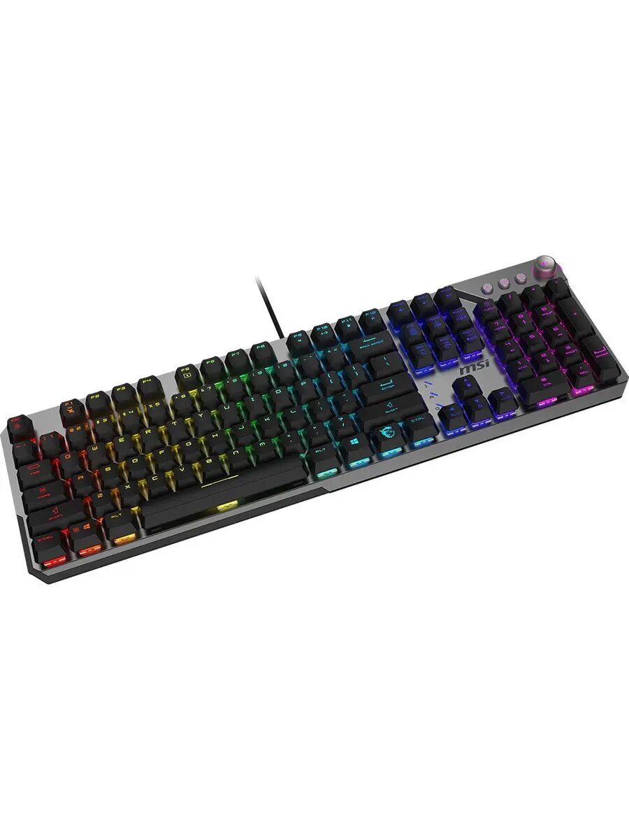 S11-04RU256-CLA / Клавиатура MSI STRIKE 600 Silent, проводная, USB, механическая, серый/черный (s11-