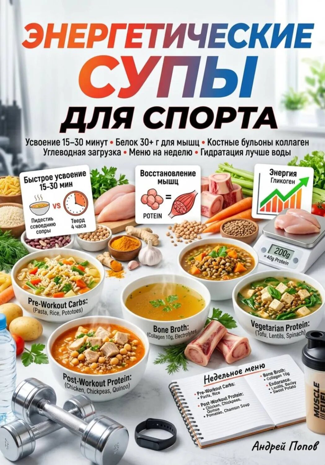Энергетические супы для спорта [Цифровая книга]