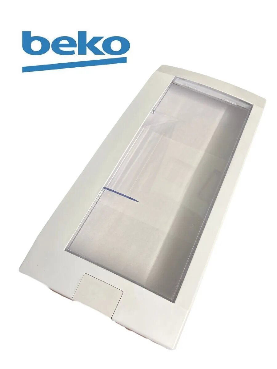 Оригинальная панель верхнего ящика холодильника Beko, прозрачный