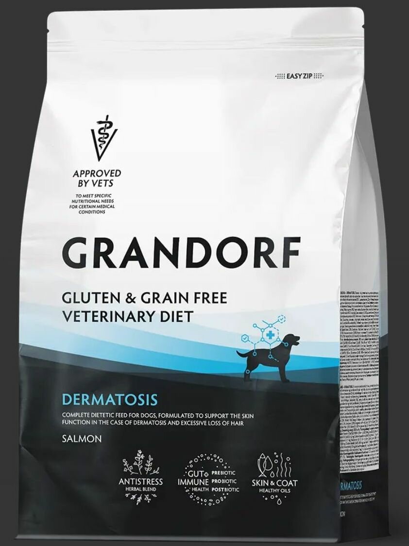 GRANDORF VETERINARY DERMATOSIS сухой корм для собак 3кг