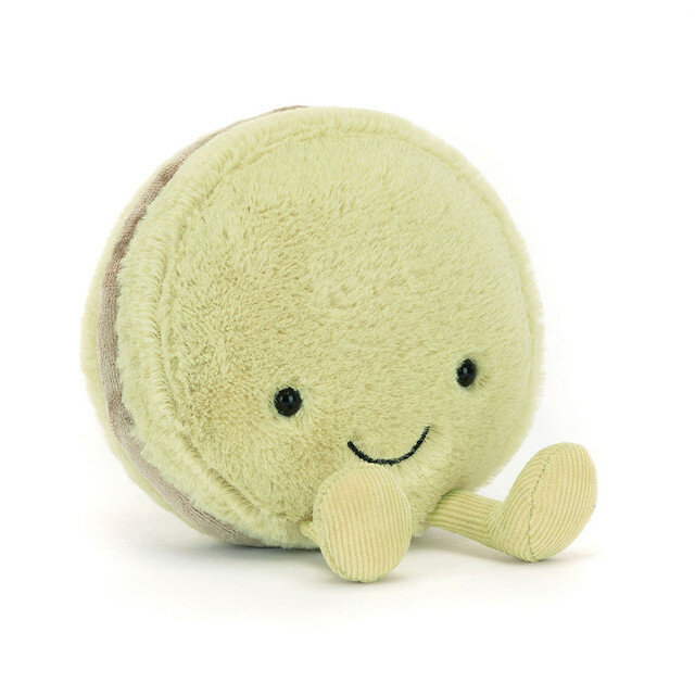 Мягкая игрушка Jellycat - Веселый фисташковый макарун Макс, 12 см - A6MACP