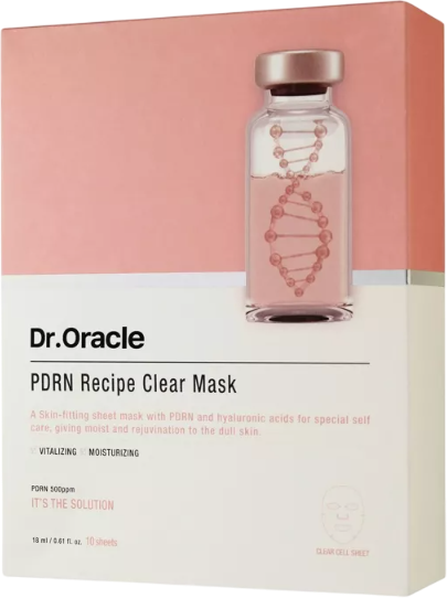 Dr. Oracle Набор ревитализирующих масок для лица с полинуклеотидами PDRN Recipe Clear Mask Box 3 шт.