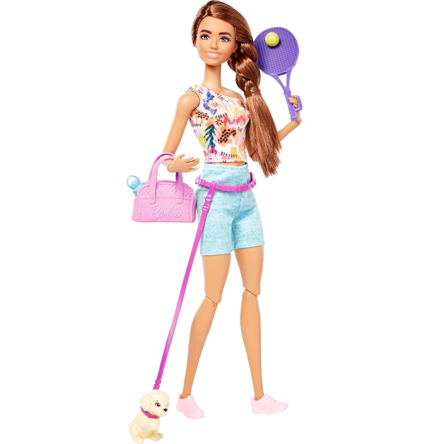 Кукла Mattel Barbie Спортсменка с питомцем и аксессуарами HKT91, 29 см