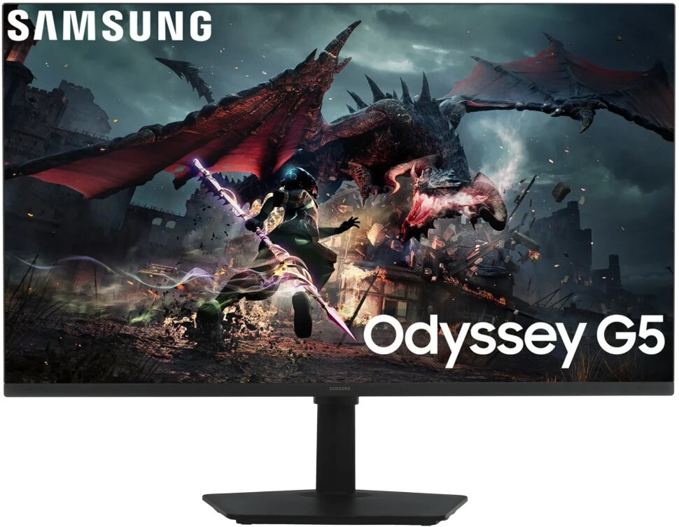 32" Монитор Samsung Odyssey G5 G50F, 2560x1440, 180 Гц, 1 мс, черный