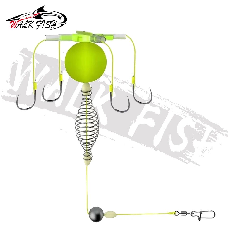 WALK FISH Кормушка-клетка, 4 крючка, Size 11