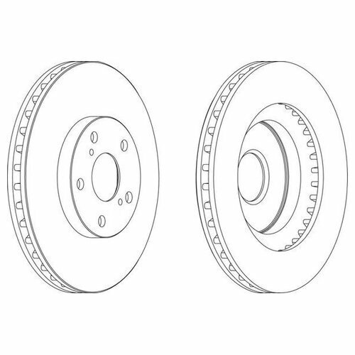 Тормозной диск передний TOYOTA AURIS, CAMRY, RAV 4 III, LEXUS ES Ferodo ddf1646