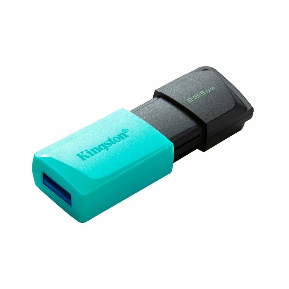Флешка Kingston DataTraveler Exodia M, 256 ГБ, USB 3.2 Gen1, мятный/черный (DTXM/256GB)