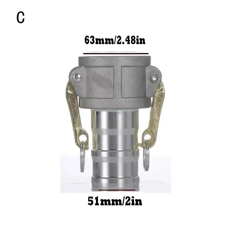 Адаптер для шланга CAMLOCK 2" (50мм) алюминиевый сплав — фото 1