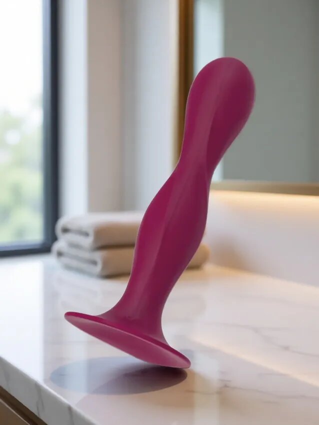 Фаллоимитатор Satisfyer Double Ball-R, силикон, двойной шарик, 19см