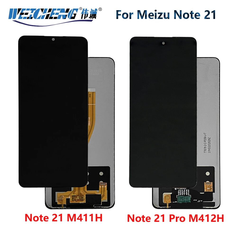 Для Meizu Note 21 Pro M412H: Дисплей LCD с тачскрином в сборе (Note21 M411H), запасные Note 21 M411H