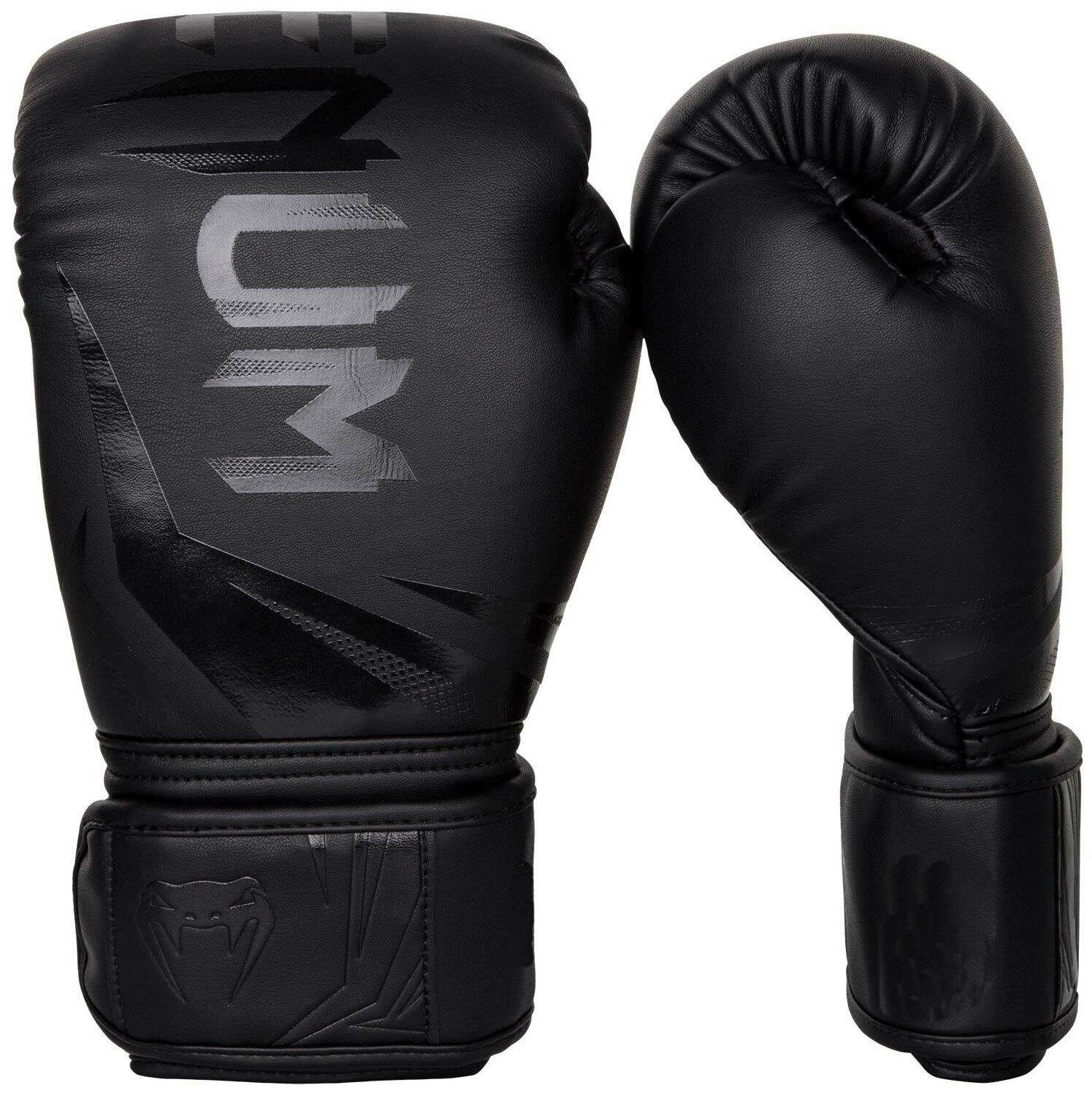 Перчатки боксерские Venum Challenger 3.0 Black/Black, размер 12 OZ
