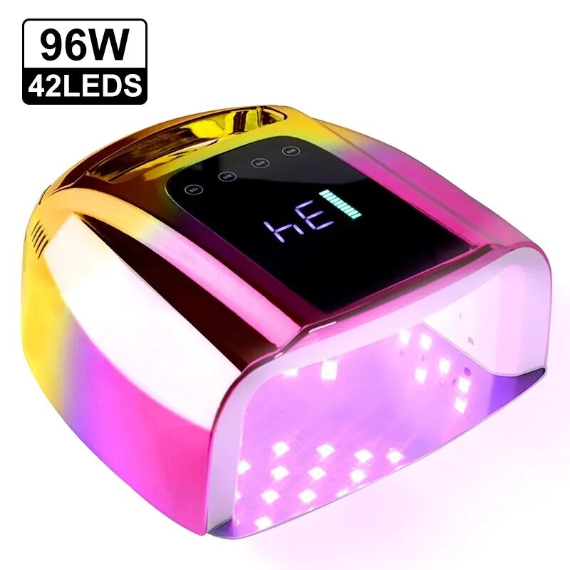 УФ LED лампа для ногтей 96W 42LED Purplish Gold