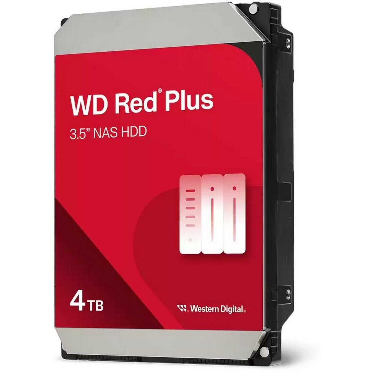 Жесткий диск 4 ТБ Western Digital Red Plus WD40EFZZ, 3.5" , 5400 об/мин, SATA3 (WD40EFZZ)