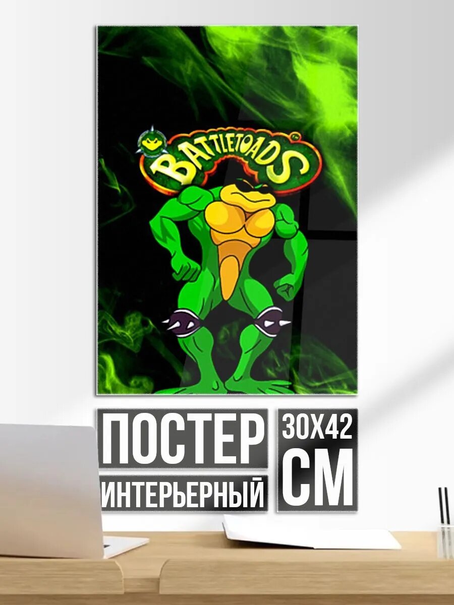 Постер на стену Battletoads Rash
