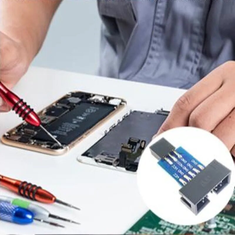 USB программатор APWIKOGER для микроконтроллеров ATMEGA8 ATMEGA128 3.3В/5В — фото 1