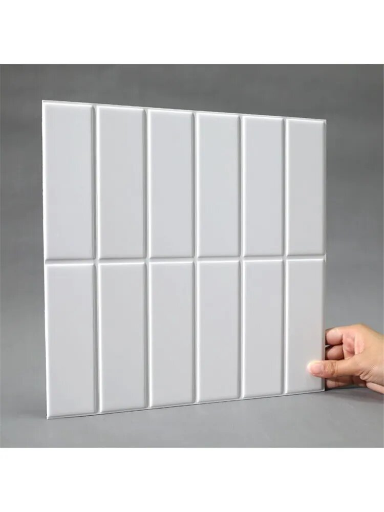 Стеновые панели самоклеящиеся DECOR TILES 29х23 см для ванной, гостиной, декора помещений и мебели, фартук для кухни на стену. Имитация кафельной плитки. Комплект - 10 шт.
