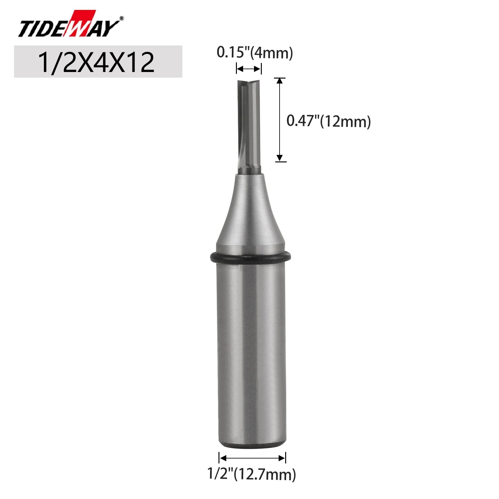 HOZLY TIDEWAY TCT 2-х канальные фрезы для дерева 12.7x4x12, 10PCS