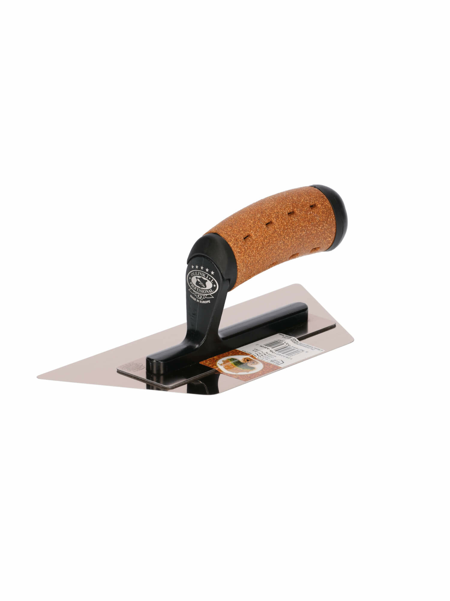 Кельма трапеция Olejnik Premium 1263240100-MHK-2 пробка (0,3*240*130*100мм)