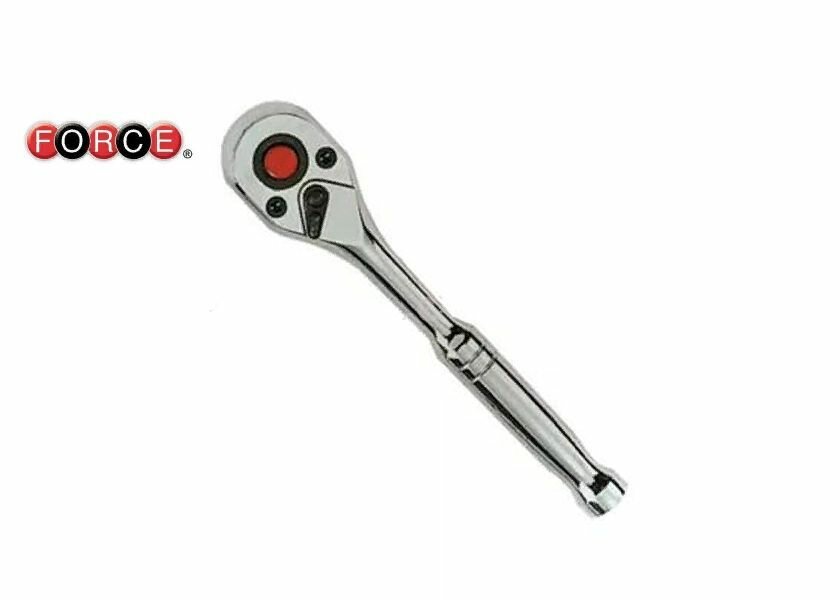 Трещотка 24 зуба L115мм 1/4 FORCE 80225