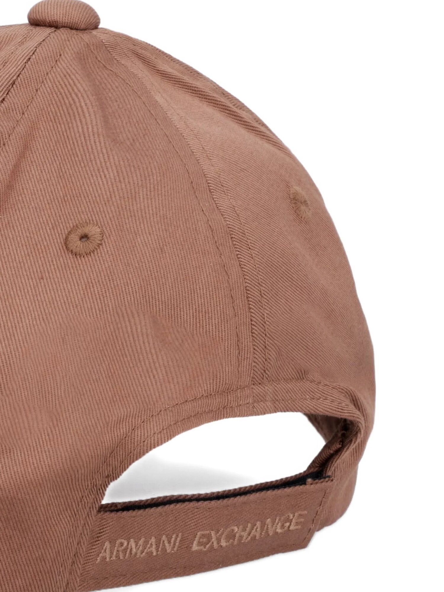 Шапка Armani Exchange Logo-embroidered baseball cap для девочек, размер OneSize, brown — фото 1