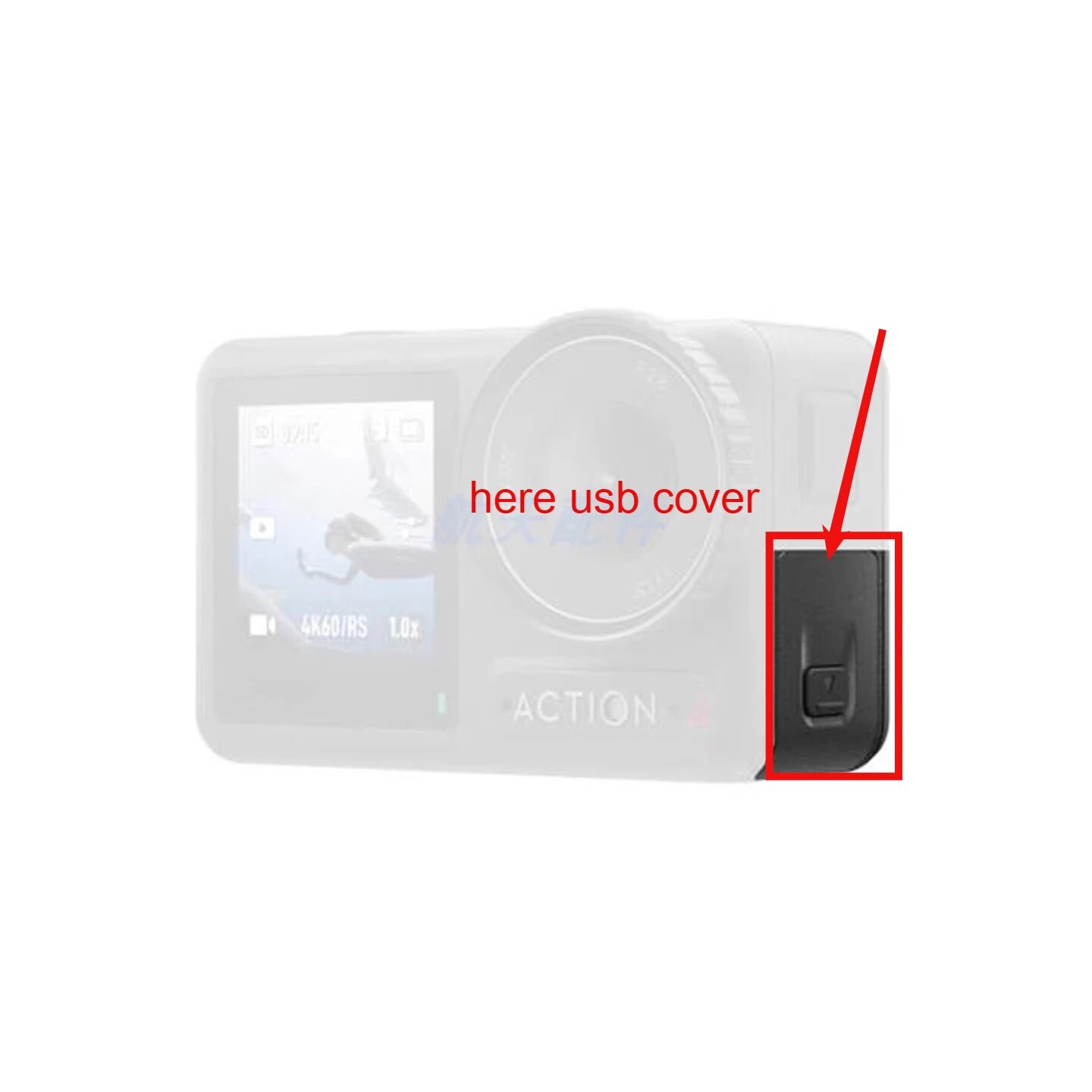 Защитный чехол USB-C DJI Osmo Action 4, черный