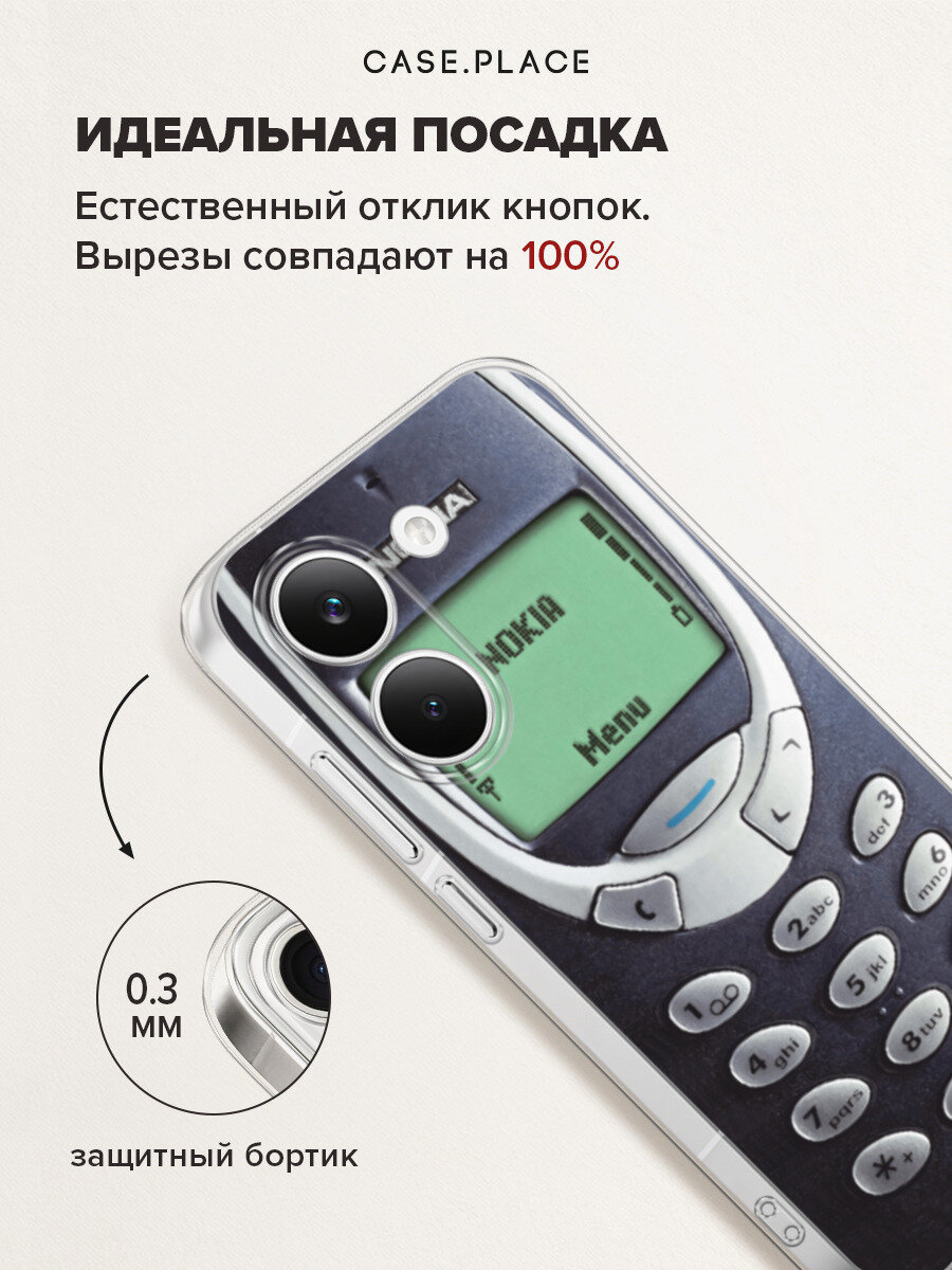 Силиконовый чехол на Poco X8 Pro / Поко X8 Про с принтом Нокия — фото 1