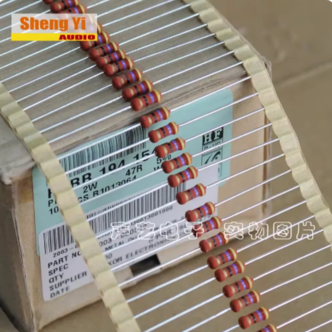 Резистор VISHAY BC PR02 47 Ом 2 Вт красный 10pcs