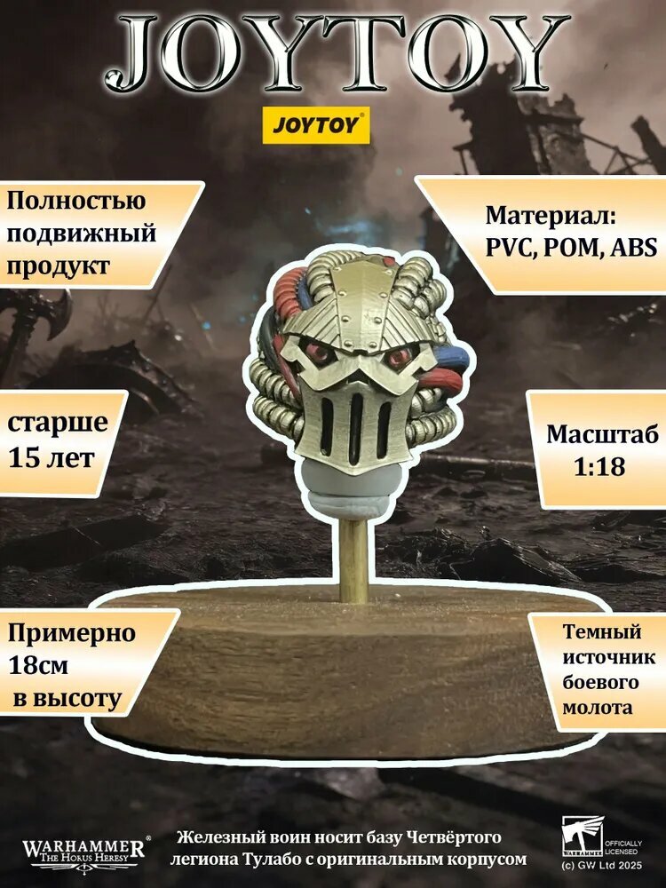 JOYTOY Warhammer Peturabo's helmet 1/18 nодаpок коллекция игрушек