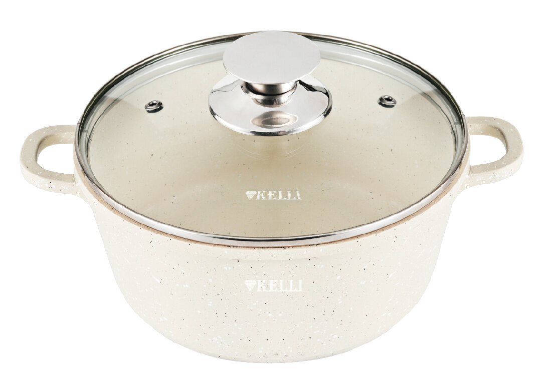 Кастрюля 2.5л Kelli KL-4714-20 бежевый