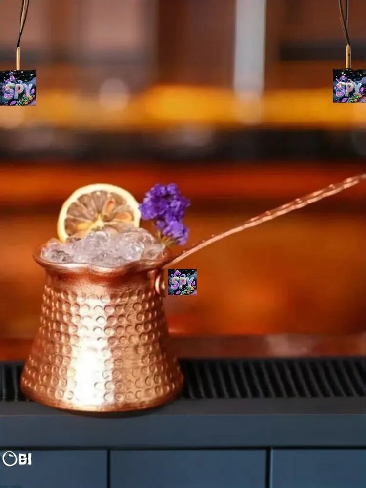 Комплект для заваривания кофе "kafei", 200 мл, 1 шт, медная джезва из нержавеющей стали