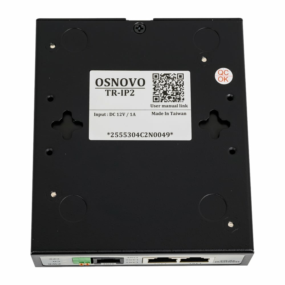 Удлинитель Ethernet (VDSL) на 2 порта OSNOVO TR-IP2 до 3000м (необходимо 2 устройства) sct0664 — фото 1