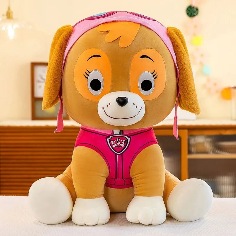 Мягкая игрушка щенок Гонщик Plush Toys синий щенок щенячий патруль 35см