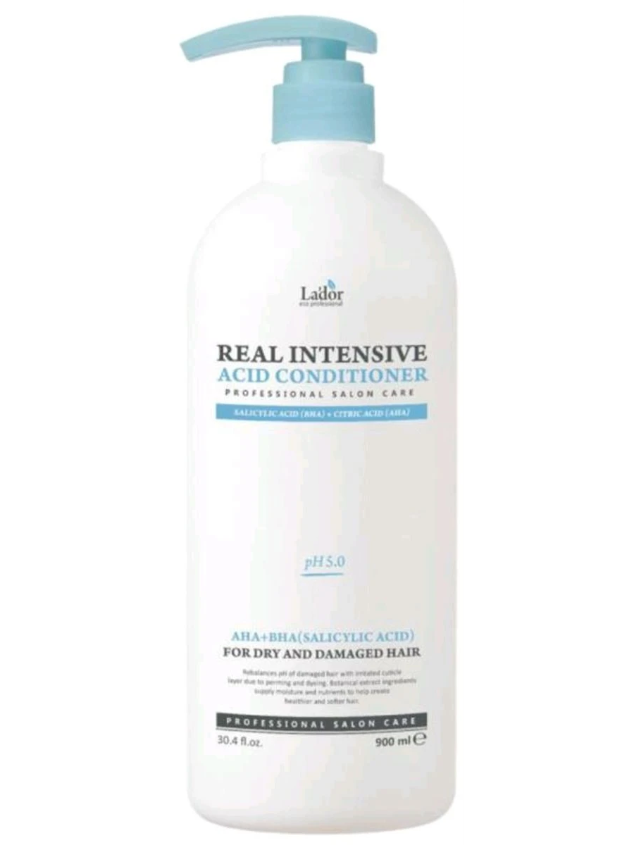 Кондиционер Lador Real Intensive Acid для сухих и поврежденных волос, 900 мл