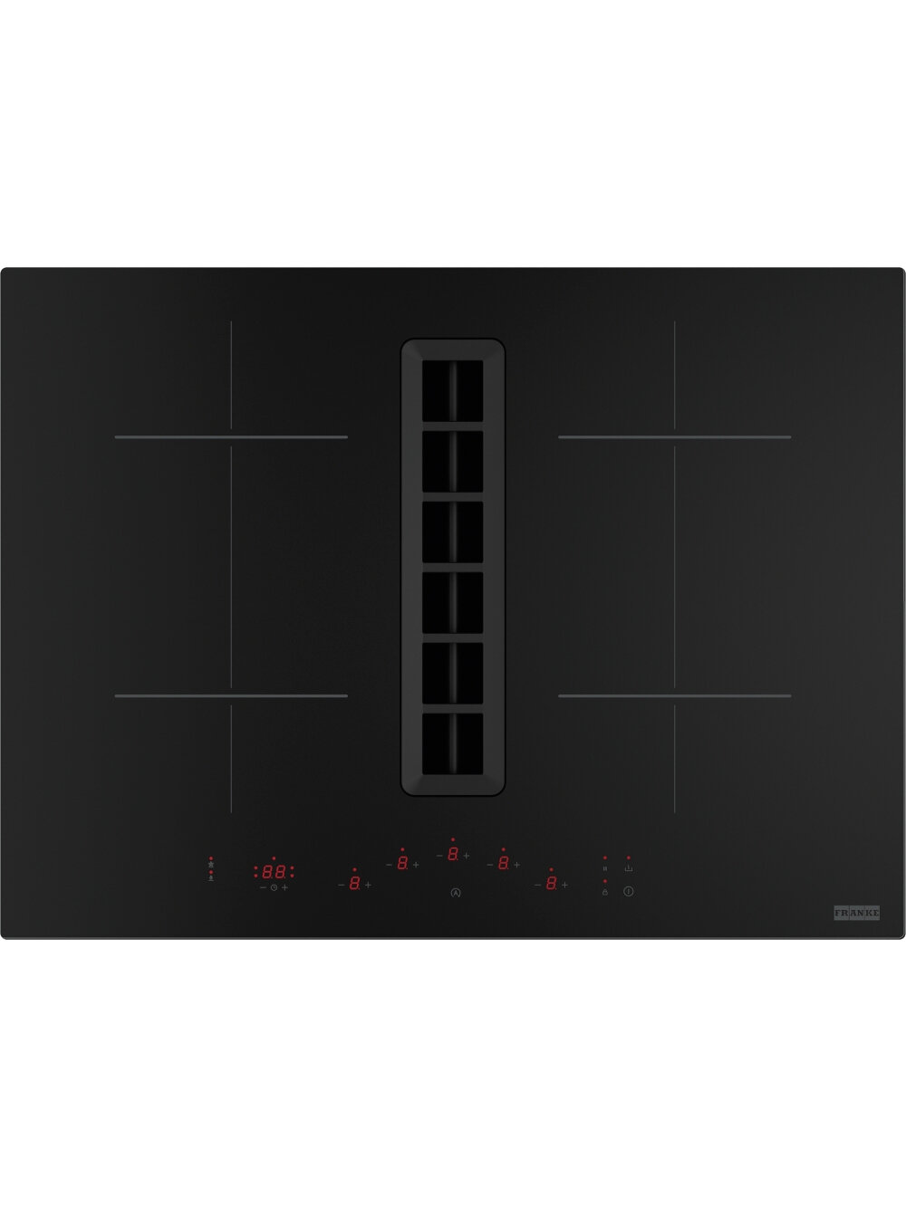 Встраиваемая индукционная панель FRANKE FSM 7072 4RC HI Smart, независимая, 4 зоны нагрева, зона объединения Bridge