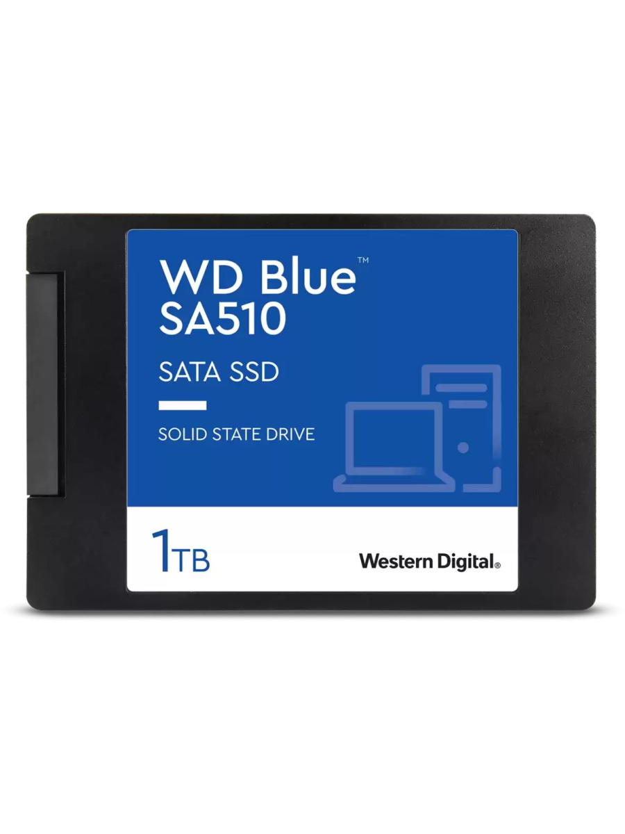 Накопитель SSD WD Blue SA510 WDS100T3B0A 1 ТБ, 2.5", SATA III, SATA 560 МБ/с