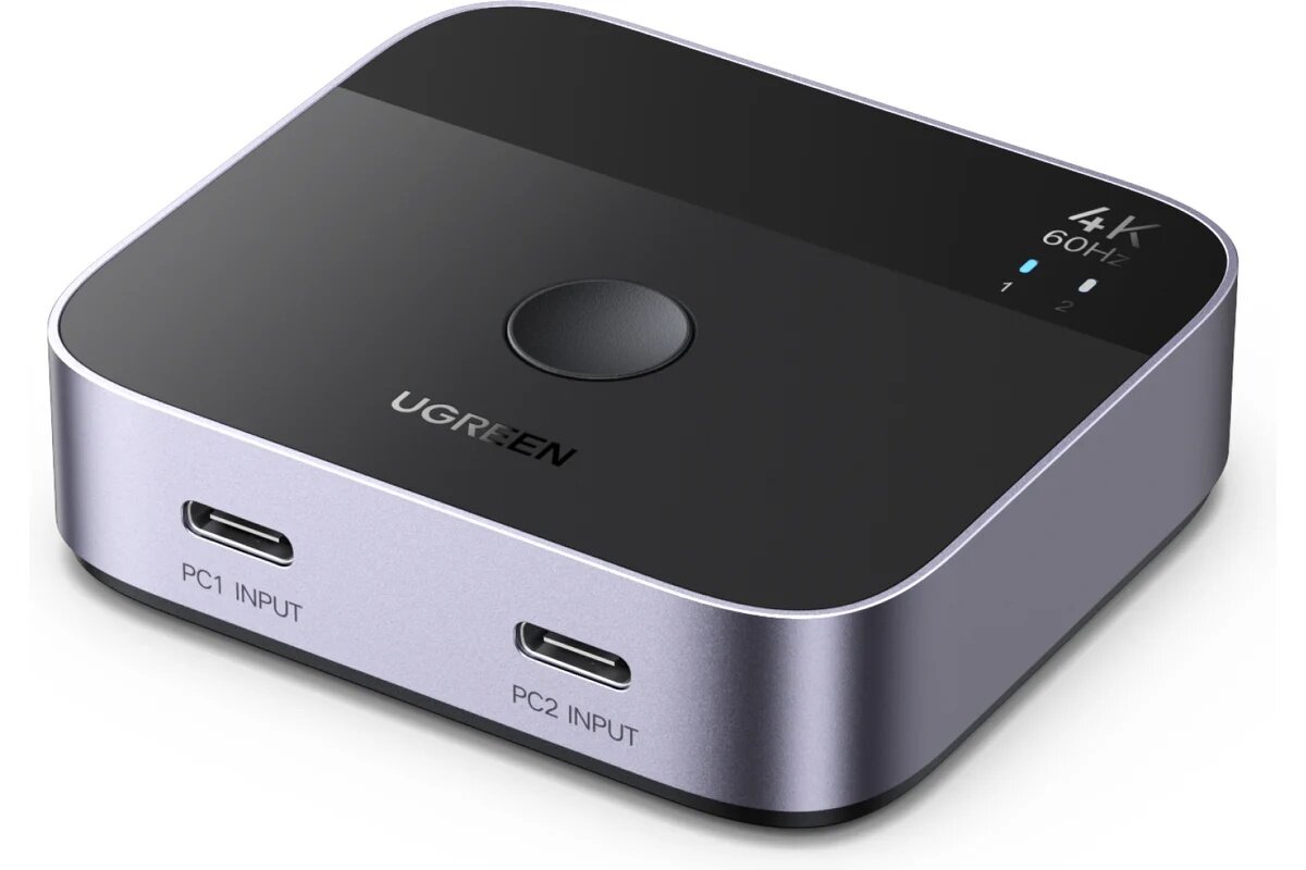Переключатель Ugreen AW502 черный