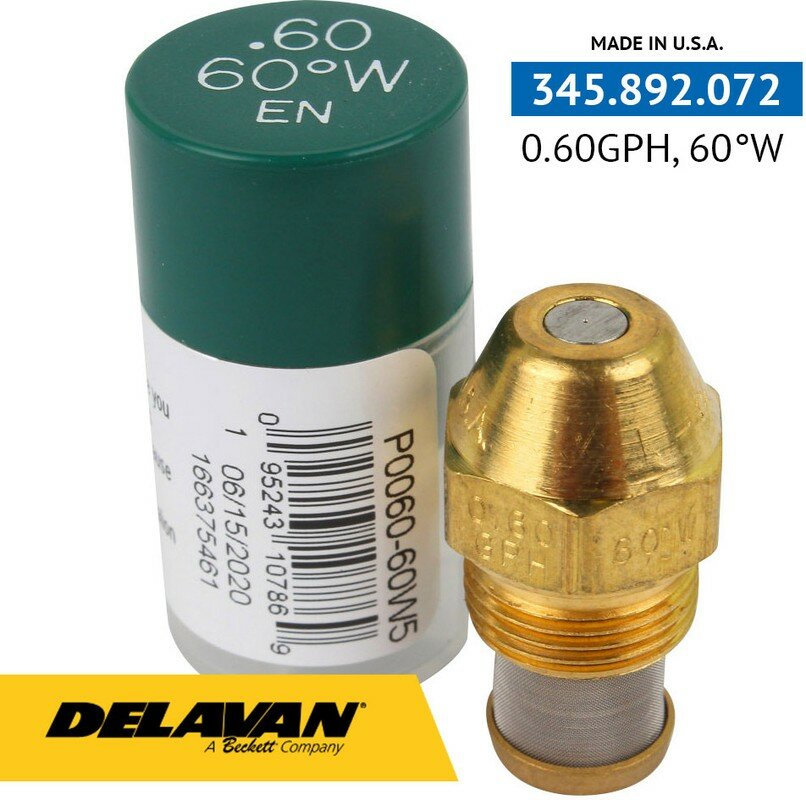 Топливная форсунка Delavan 0.60GPH,60W P0060-60W5