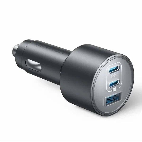 Автомобильное зар. устр. Anker A27376A1 167.5W 1USB/2USB-C, черное