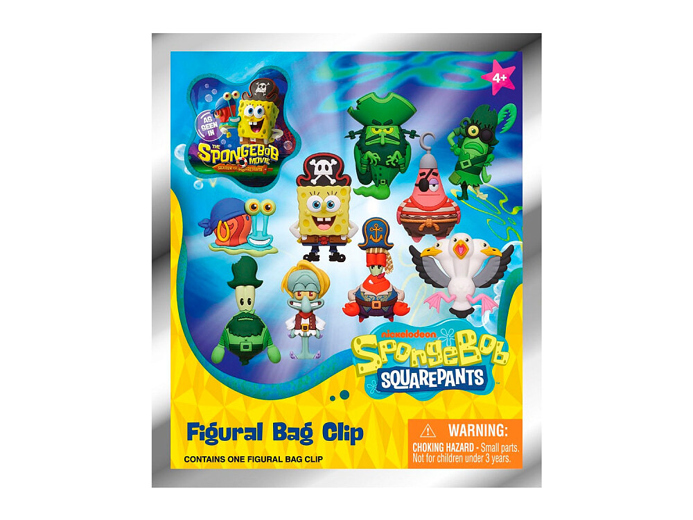 Фигурка Monogram MN63195 Фигурка Spongebob Movie 3D Foam Bag Clip Series 1