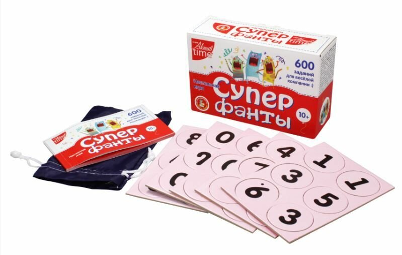 Настольная игра Супер фанты (600 заданий). Серия актив time 04307
