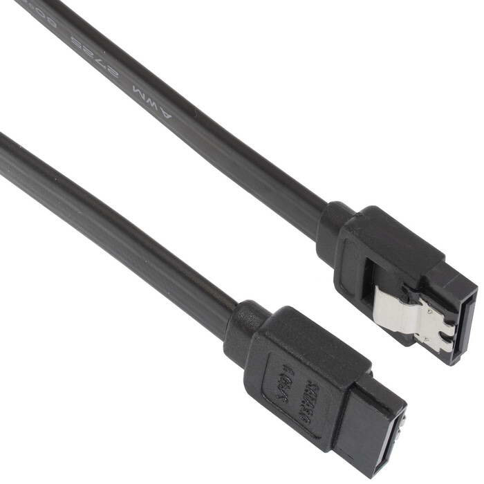 Кабель SATA 3 6Gb/s 40см 1 шт. Прямой. Черный