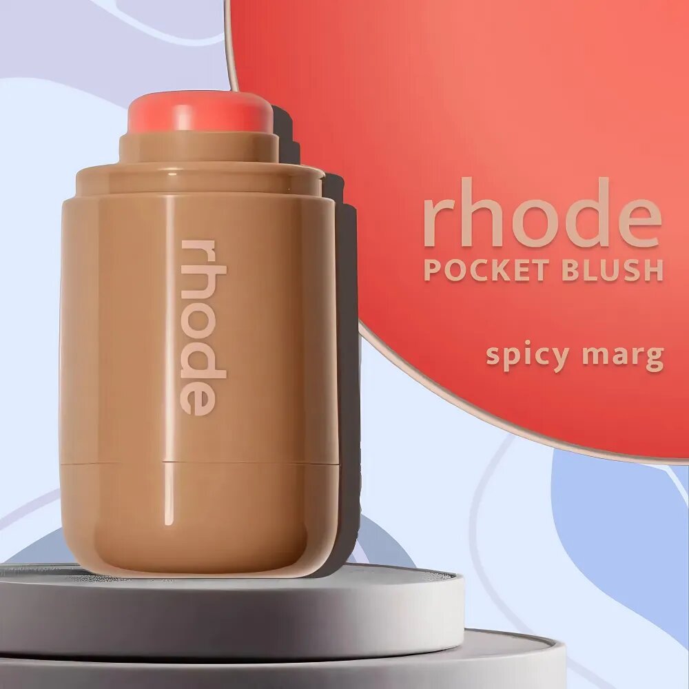 Карманные румяна Rhode pocket blush в стике spicy marg - bright coral 5,3г