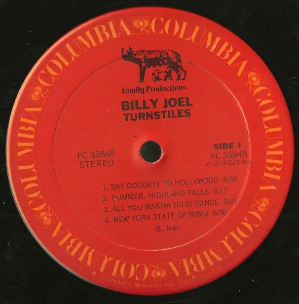 Billy Joel - Turnstiles EX- — фото 1