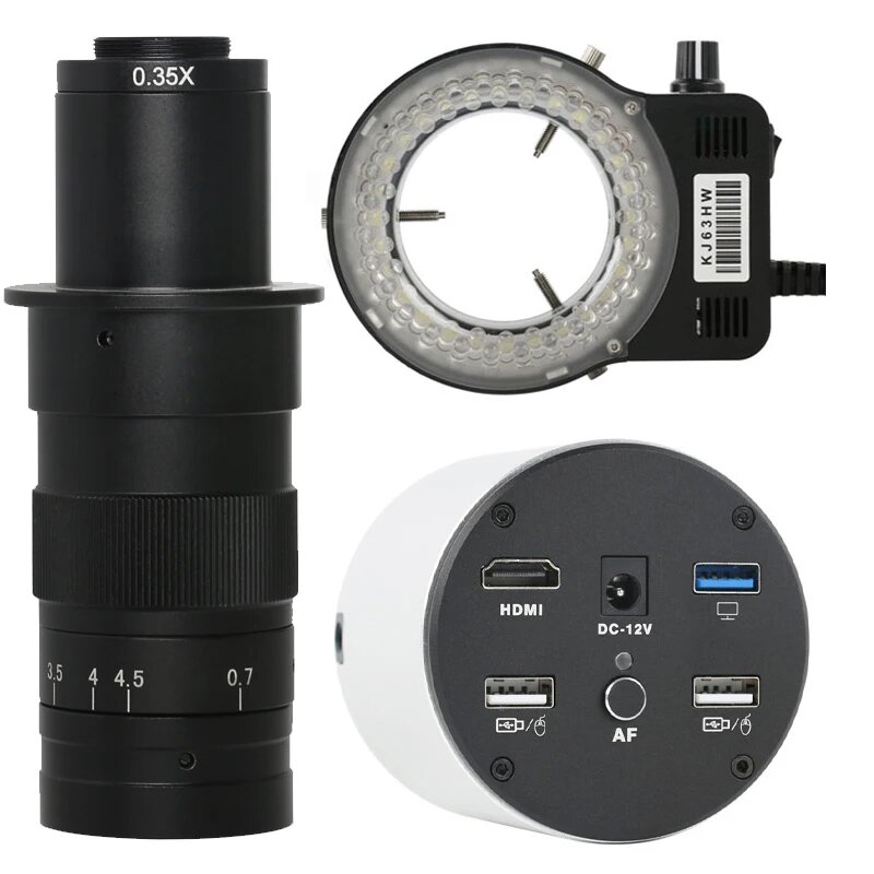 Лабораторная микроскопическая камера Autofocus 4K USB3.0 led with 120x